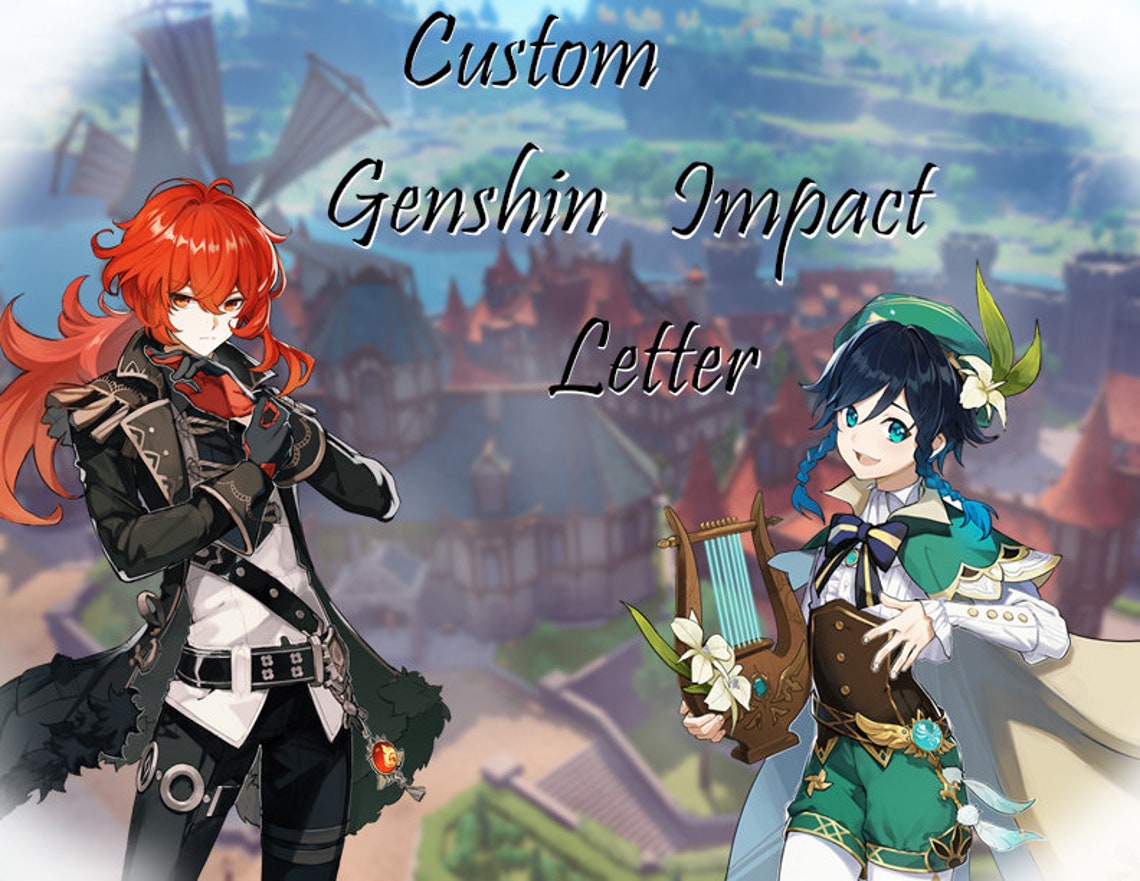 Custom Written Genshin Impact Letter - Etsy