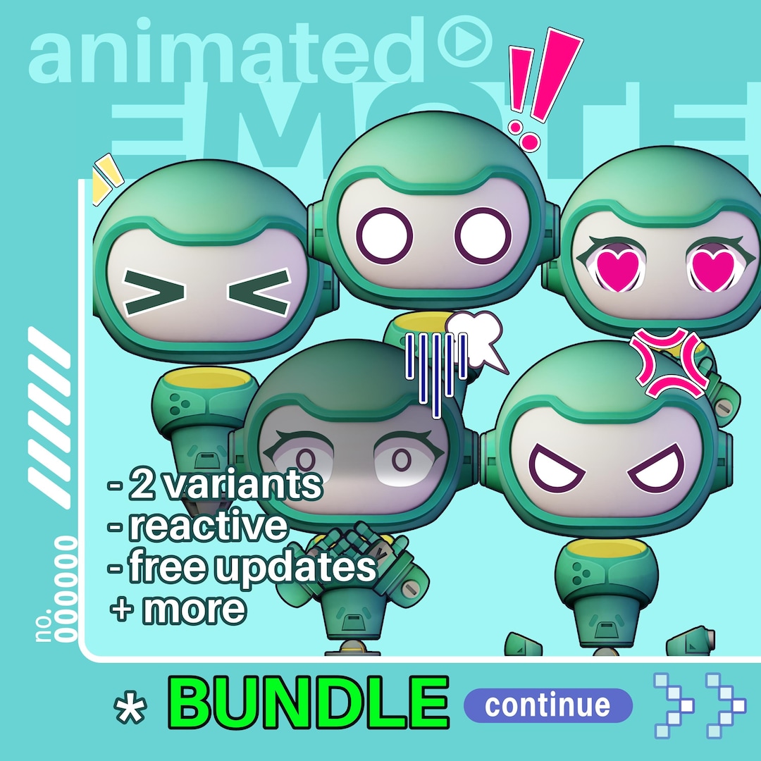 Aeon Animated Emote [bundle][series 1] Overlay, Streamlabs, OBS ...