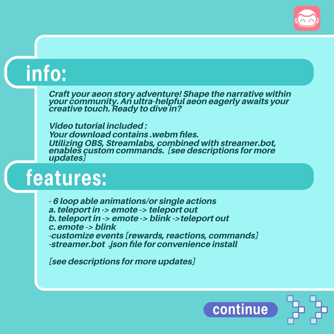 Aeon Animated Emote [despair] Overlay, Streamlabs, OBS, Streamer.bot ...