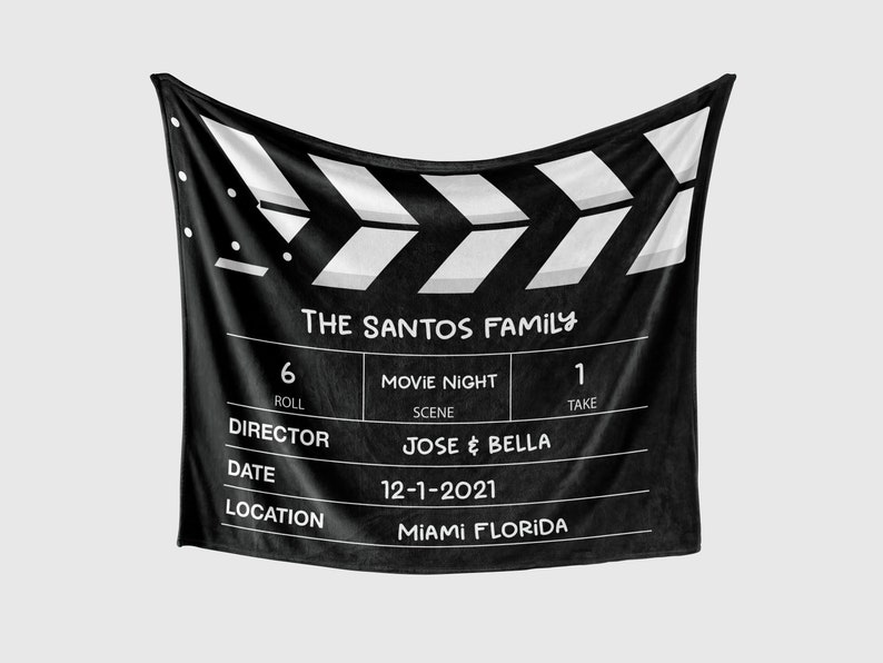 Personalized Movie Fan Blanket, Home Theater, Theater Decor, Movie ...