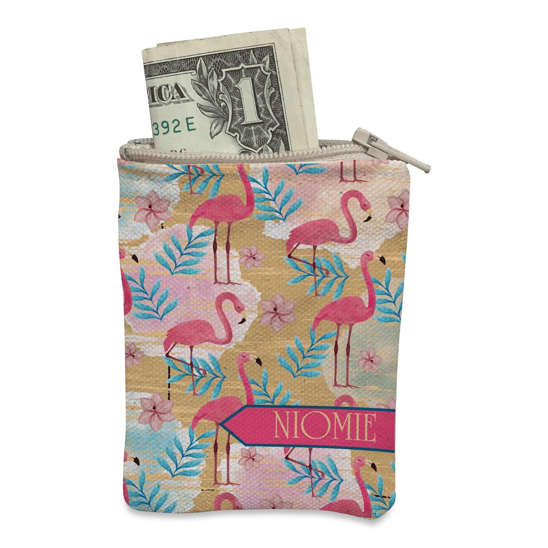Coin Purse: Pink Flamingo - Etsy