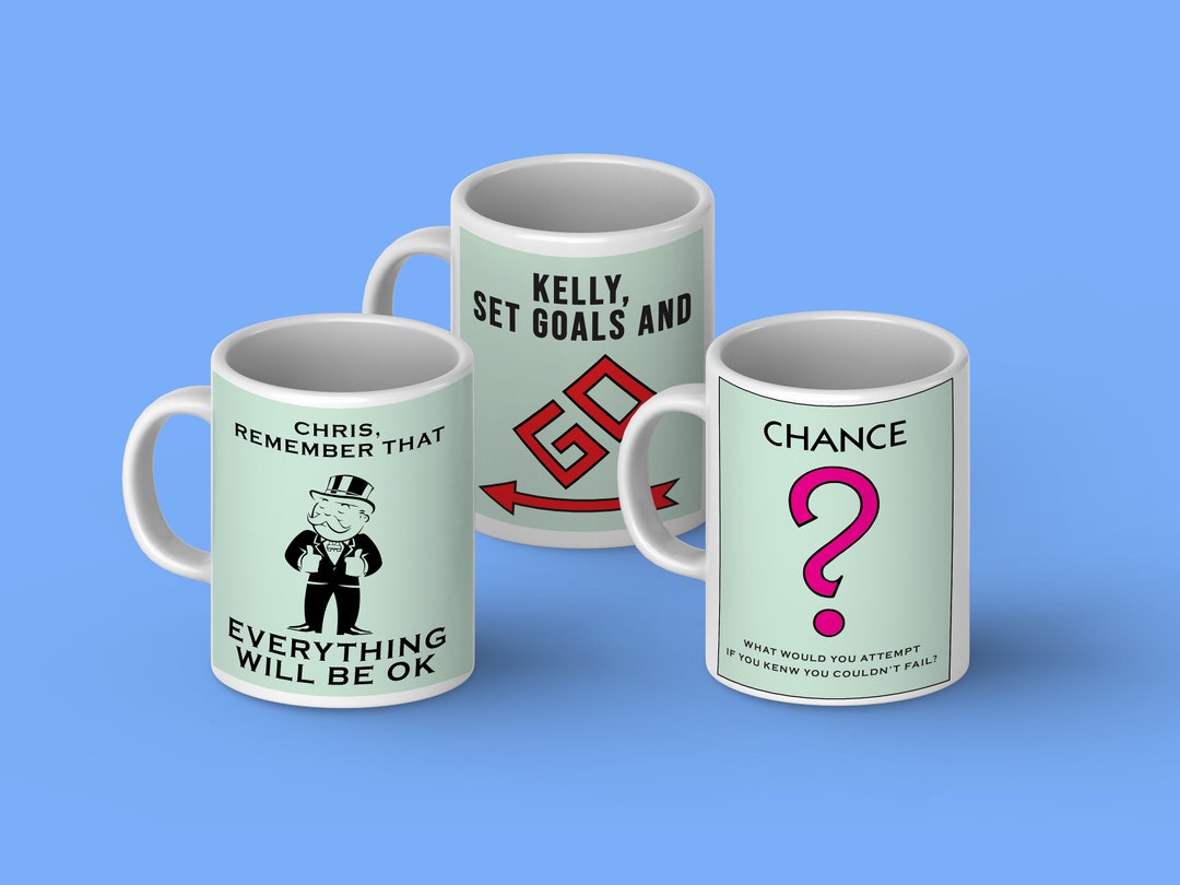 Personalised Custom Monopoly Game Themed Mug for Birthday, Anniversary ...