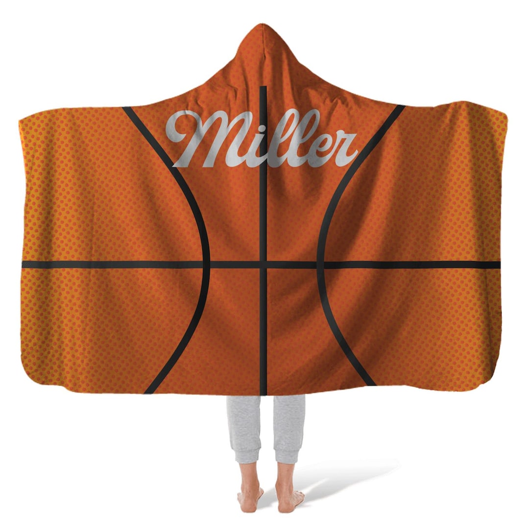 Hooded Fleece Blanket: Basketball - Etsy