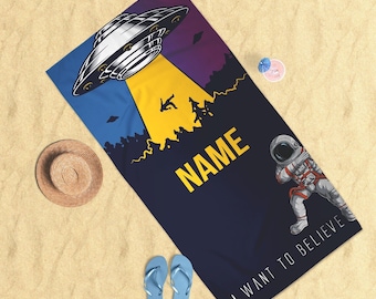 Alien Beach Towel - Etsy