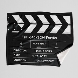 Personalized Movie Fan Blanket, Home Theater, Theater Decor, Movie ...