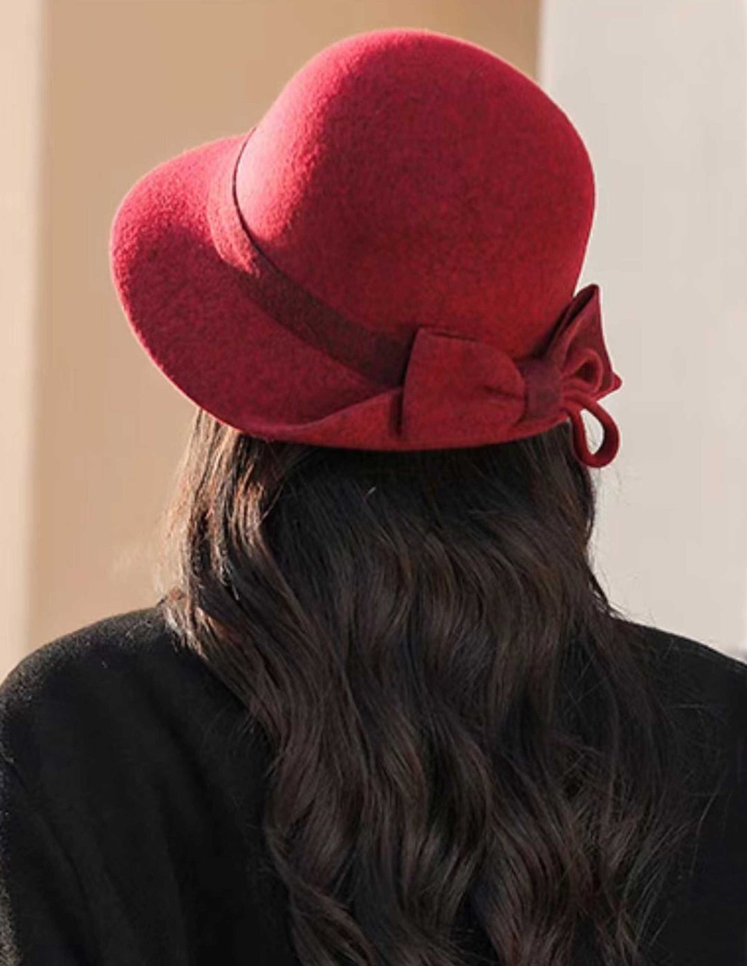 Handmade Wool Hat, Wool Bucket Hat for Women, Spring Fall Winter Hat ...