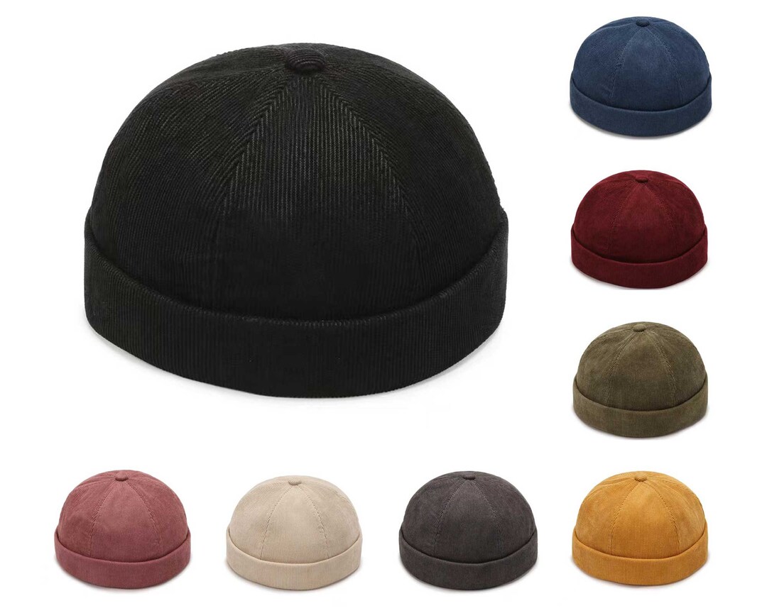 Vintage Docker Cap Brimless Hat Corduroy Docker Hat - Etsy