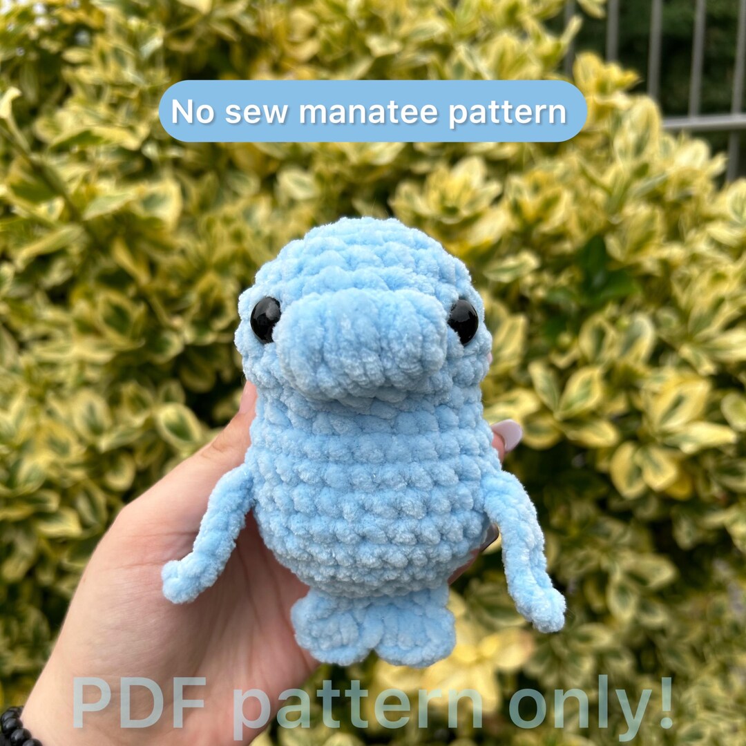 Manatee PDF Crochet Pattern/ Molly the Manatee Crochet Pattern English - Etsy