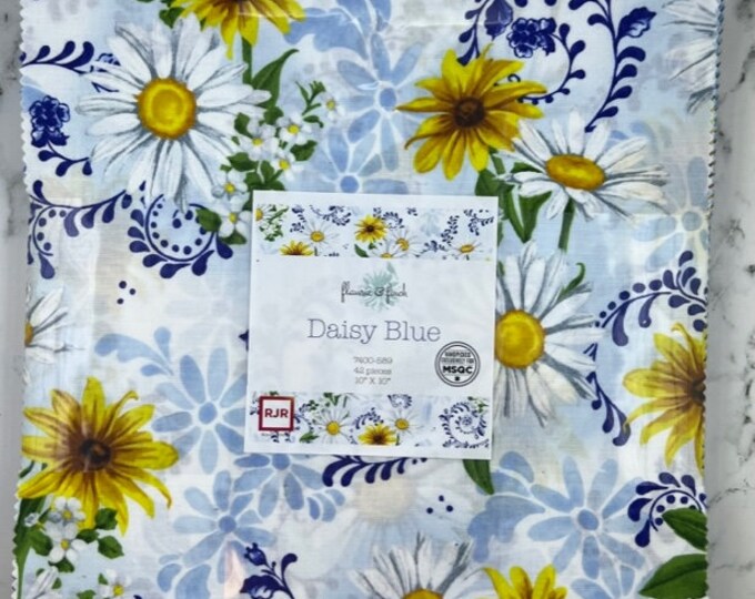 Daisy Blue Layer Cake by Flaurie & Finch for RJR Fabrics - Etsy