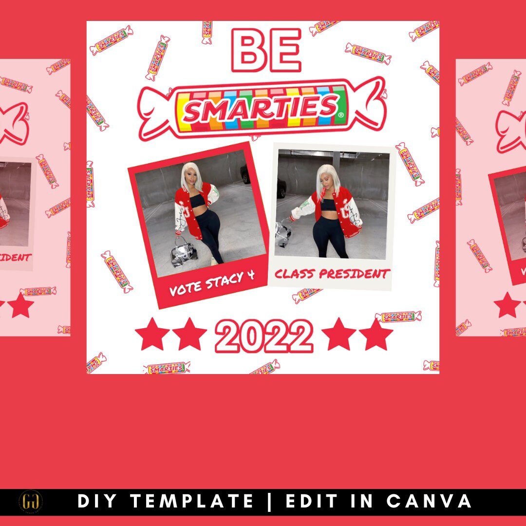 Be A Smartie Flyer, Campaign Flyer, Vote Homecoming Queen Flyer ...