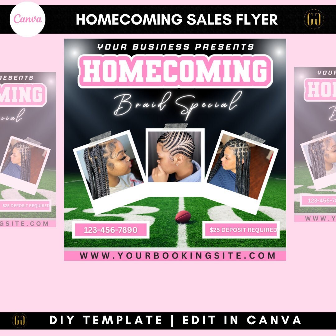 Homecoming Flyer, Homecoming Flyer for Hairstylists, Homecoming Flyer ...