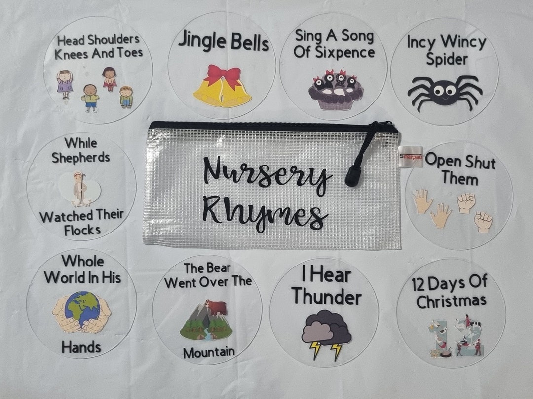 10 Nursery Rhyme Song Disks - Etsy UK