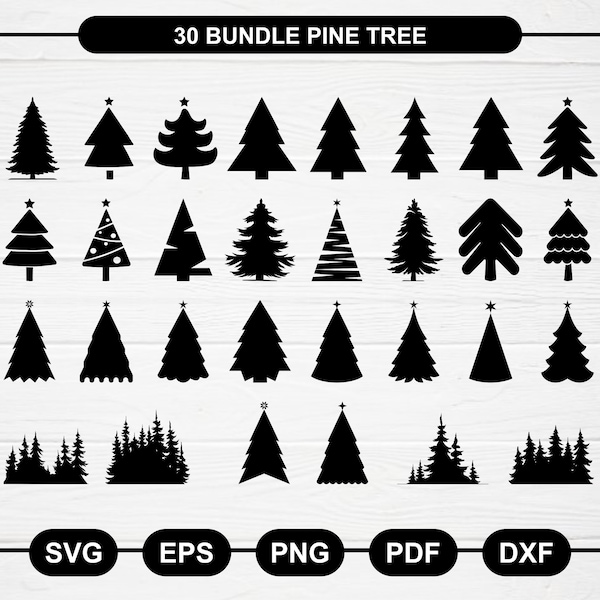 Pine Tree Svg - Etsy