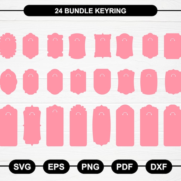 Keyring Tag Template - Etsy