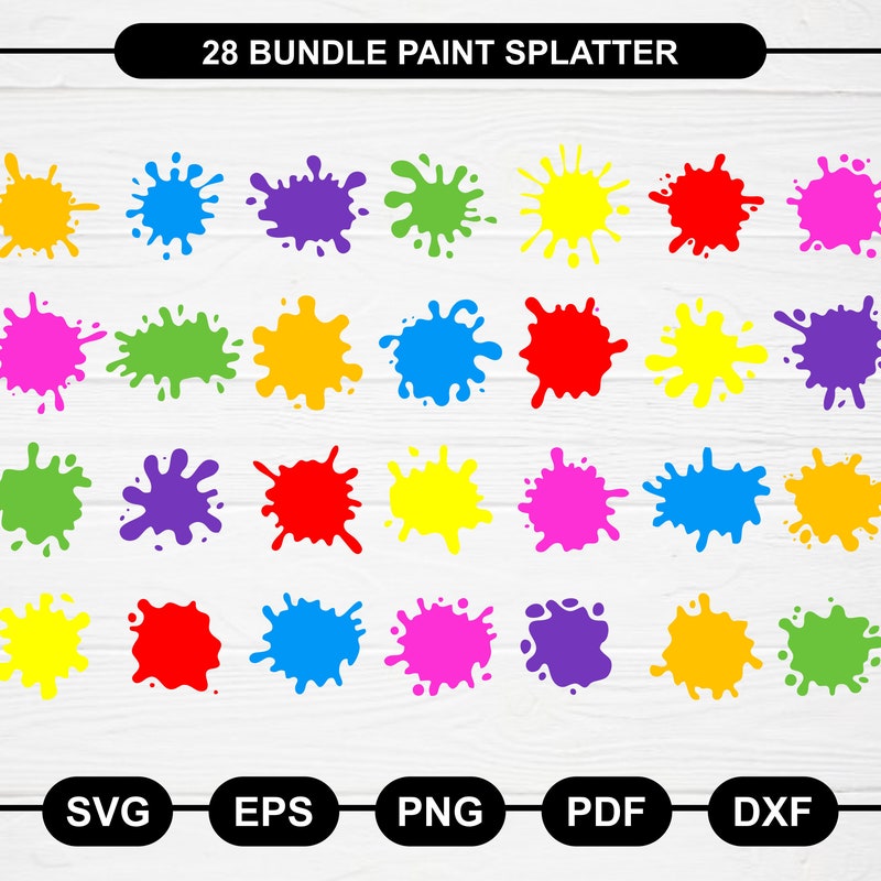 Paint Splats - Etsy