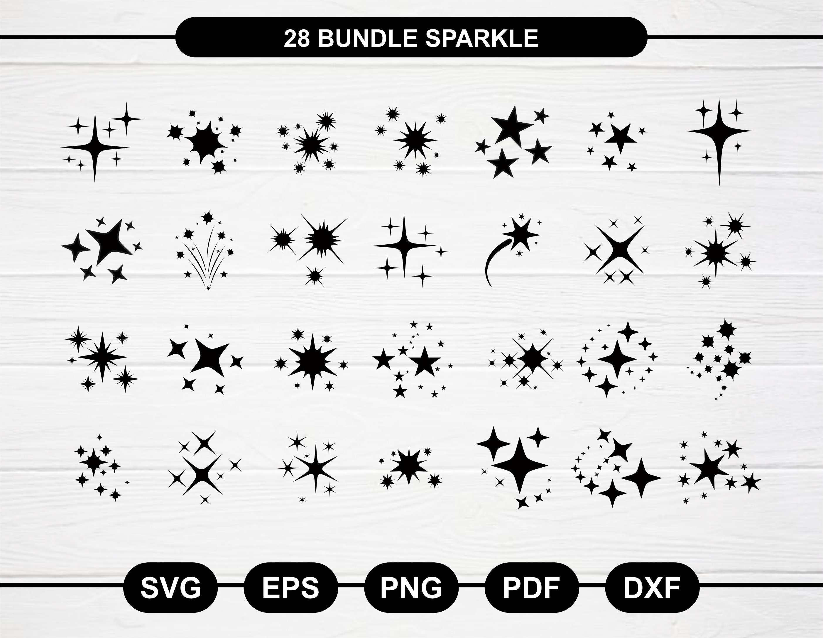 Sparkle Svg, Sparkle Stars Bundle Svg, Sparkle Stars, Sparkle Vector, Sparkle Clipart, Sparkle ...