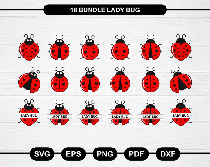 Ladybug Svg Bundle Ladybug Png Ladybug Clipart Ladybug Svg Files for ...
