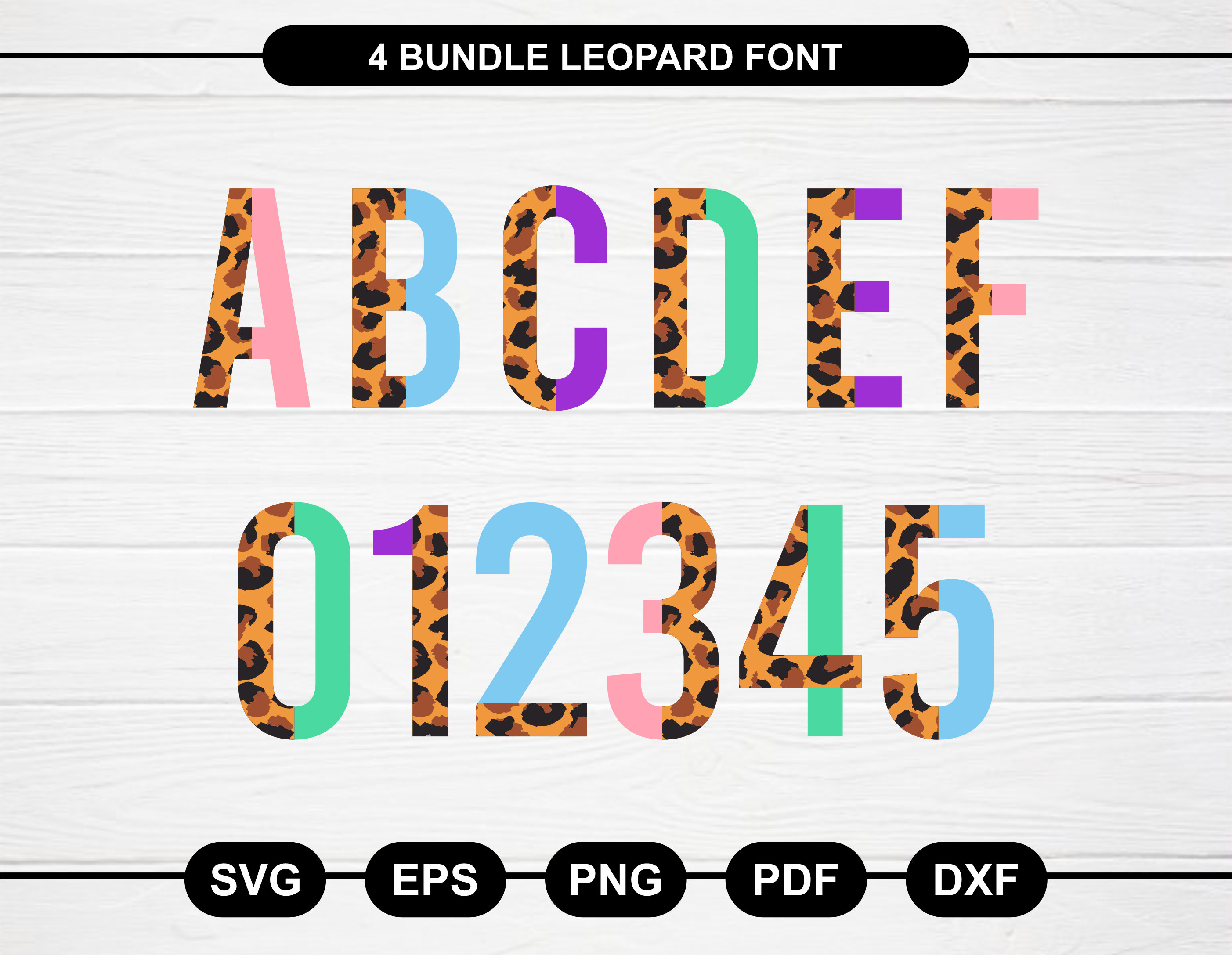 Leopard Font Svg, Half Leopard Font Svg, Leopard Alphabet Letters Svg ...