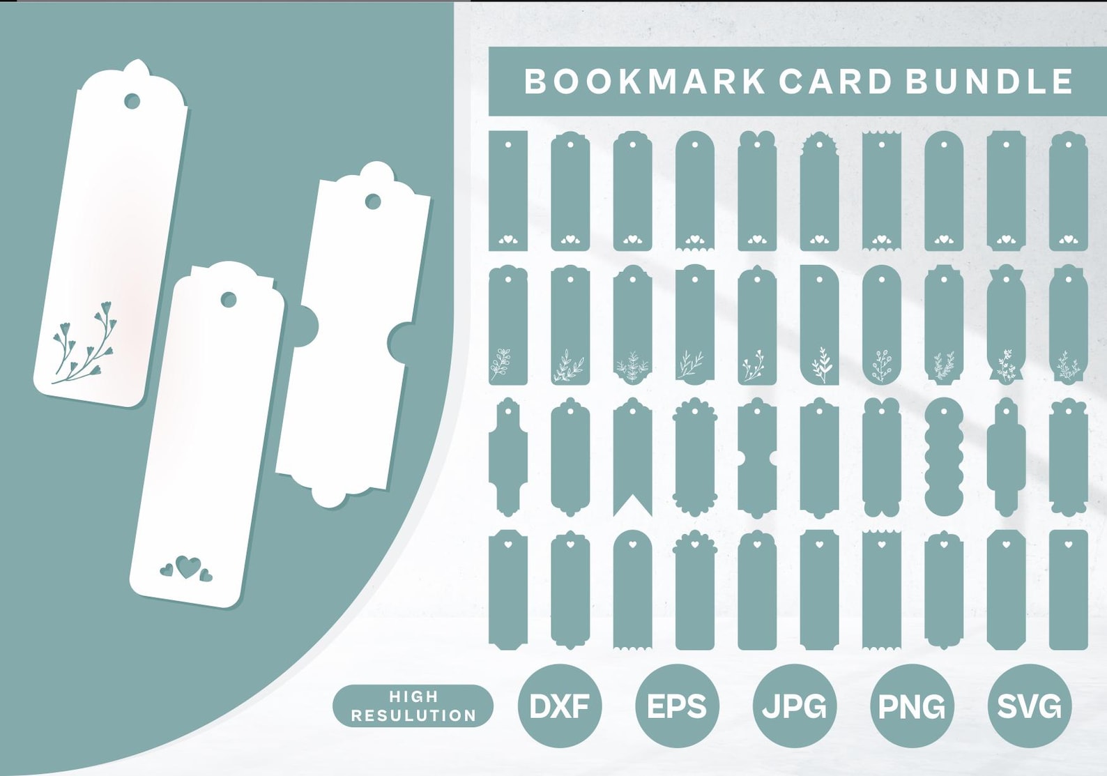 Bookmark Svg, Bookmark Template Bundle Svg, Bookmark Label Tags ...