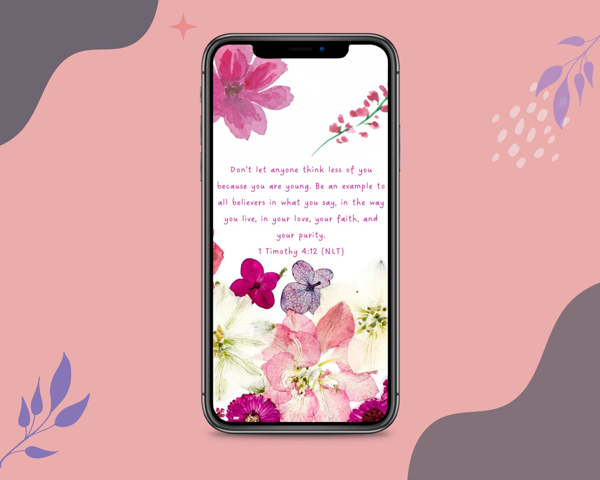 Christian Phone Wallpaper, Bible Verse Phone Wallpaper - Etsy