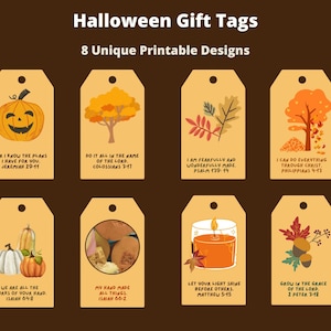 Halloween Gift Tags: 8 Printable Designs - Etsy