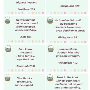 Easter Printable, Bible Verses for Easter, Bible Verses to Encourage ...