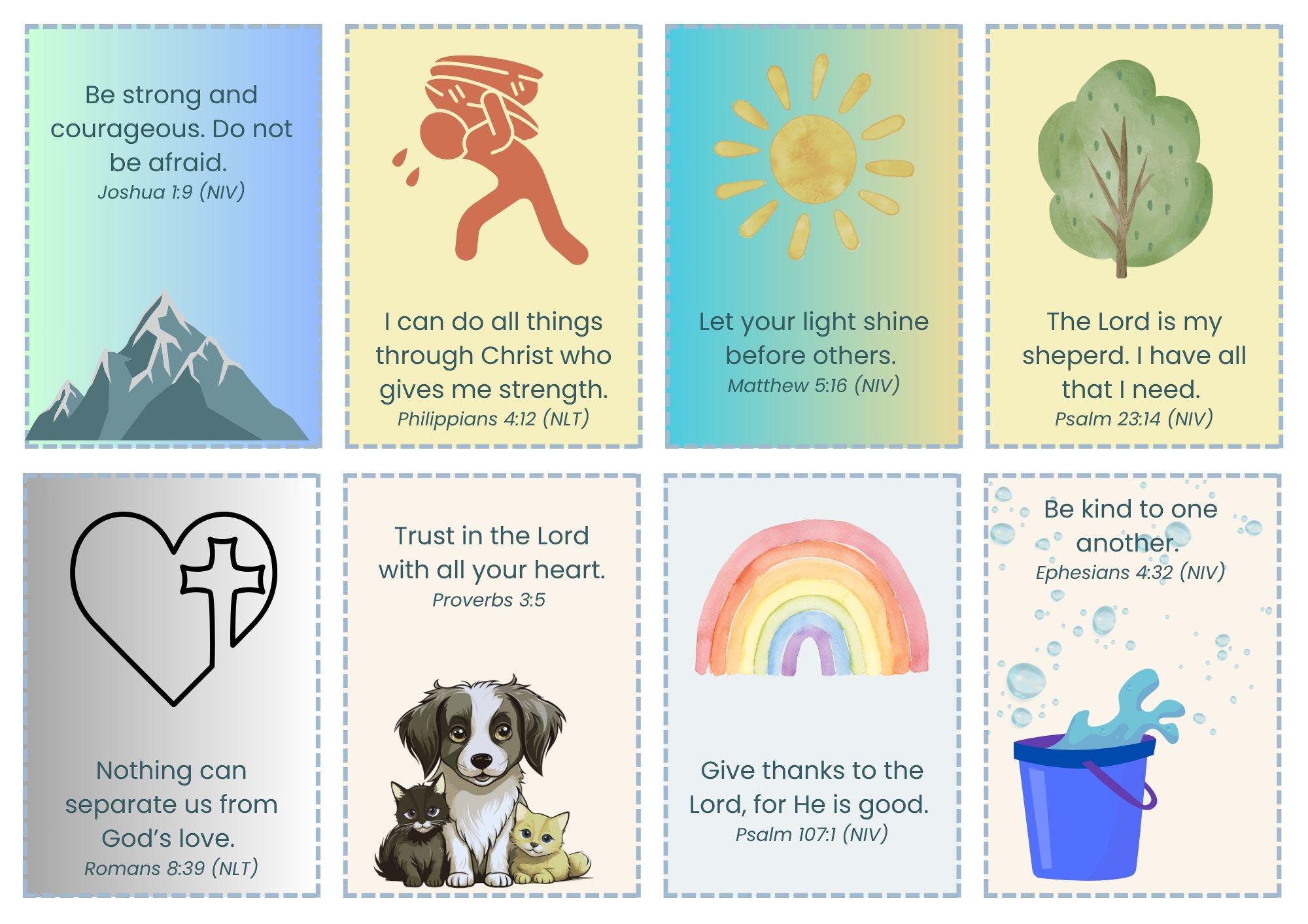 Printable Lunchbox Notes for Kids – Bible Verses, Affirmations, Jokes ...