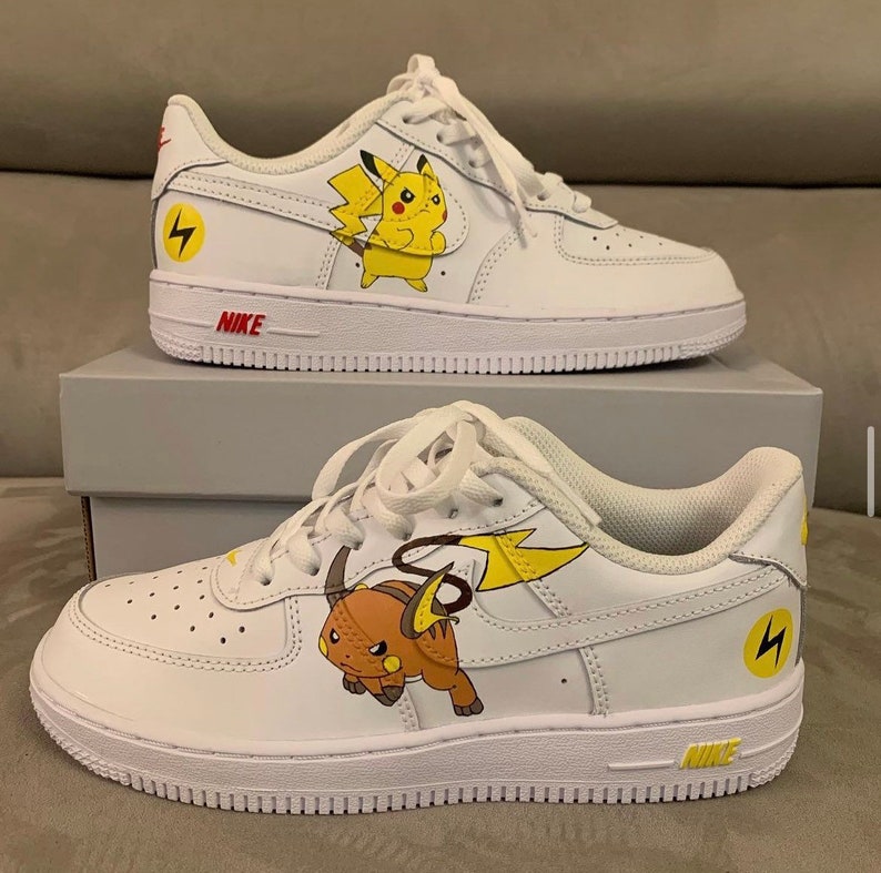 Custom Nike Air Force 1 | Hand Painted Sneakers | Pokémon | Pokémon ...