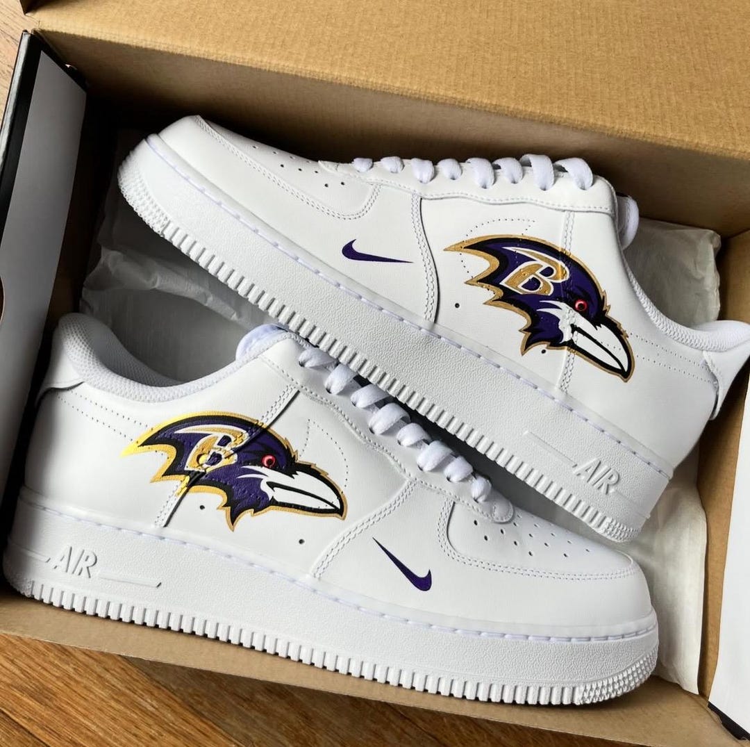 Custom Nike Air Force 1 | Hand Painted Sneakers | AF1 | Football ...