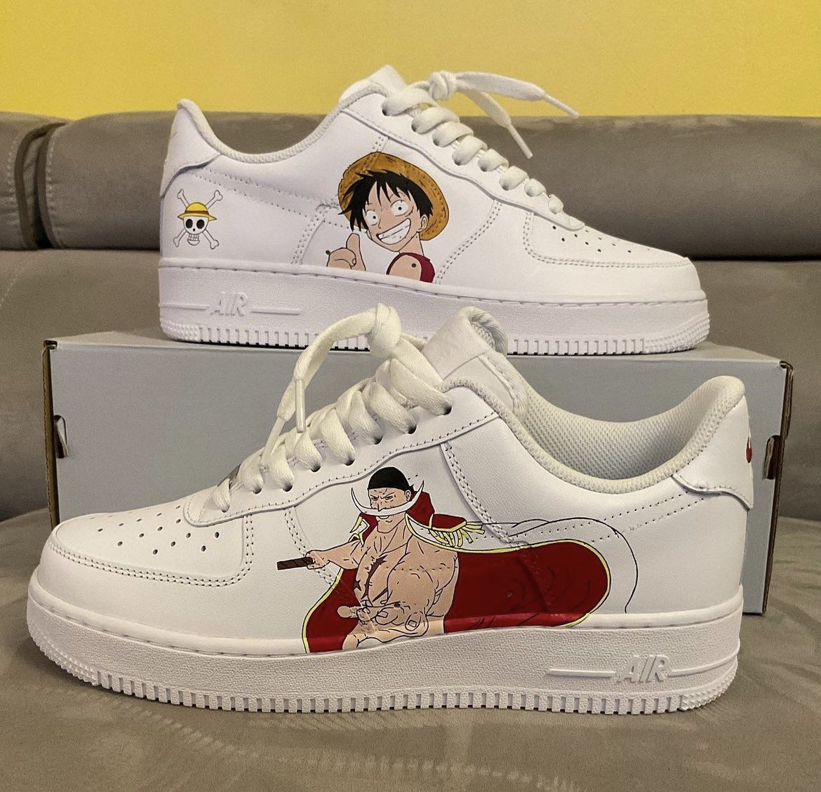 Custom Nike Air Force 1 Hand Painted Sneakers Anime - Etsy