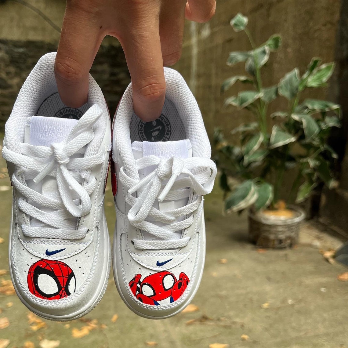 Custom Nike Air Force 1 | Hand Painted Sneakers | Spidey | Spider ...