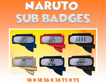 Twitch Badges Naruto - Etsy