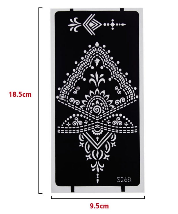 Henna Tattoo Stencils Reusable Self Adhesive Temporary Hand - Etsy UK