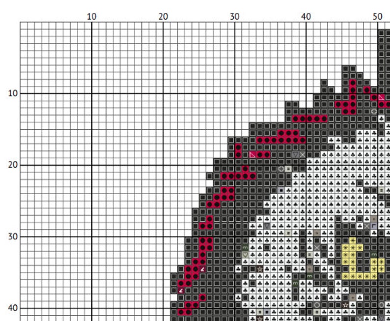 Eagle Fang Karate Logo: Cross Stitch Pattern PDF Digital Download - Etsy