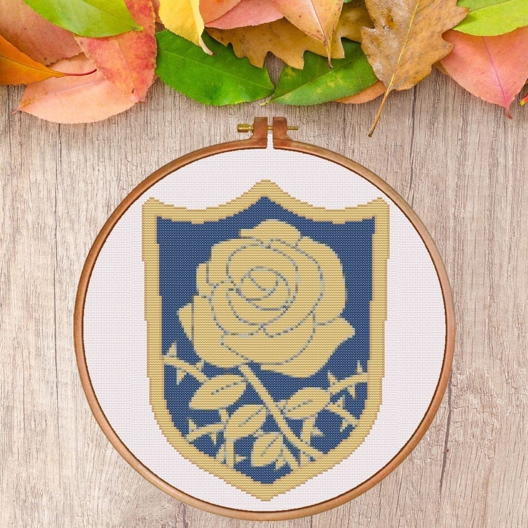 Blue Rose Squad Logo: Cross Stitch Pattern PDF Digital Download - Etsy