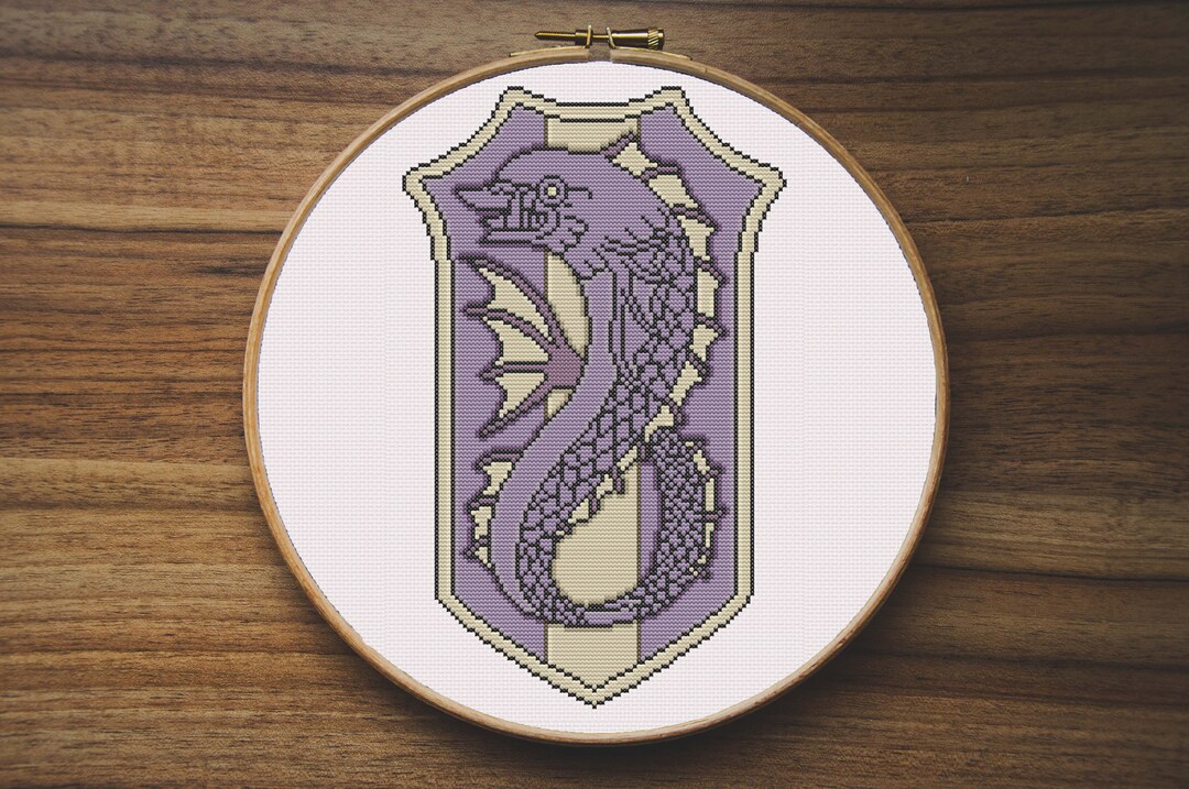Purple Orcas Squad Logo: Cross Stitch Pattern PDF Digital Download - Etsy