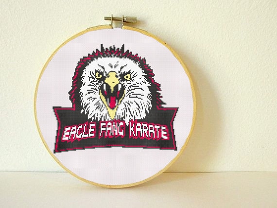 Eagle Fang Karate Logo: Cross Stitch Pattern PDF Digital | Etsy