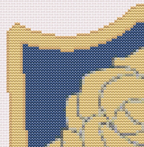 Blue Rose Squad Logo: Cross Stitch Pattern PDF Digital Download - Etsy