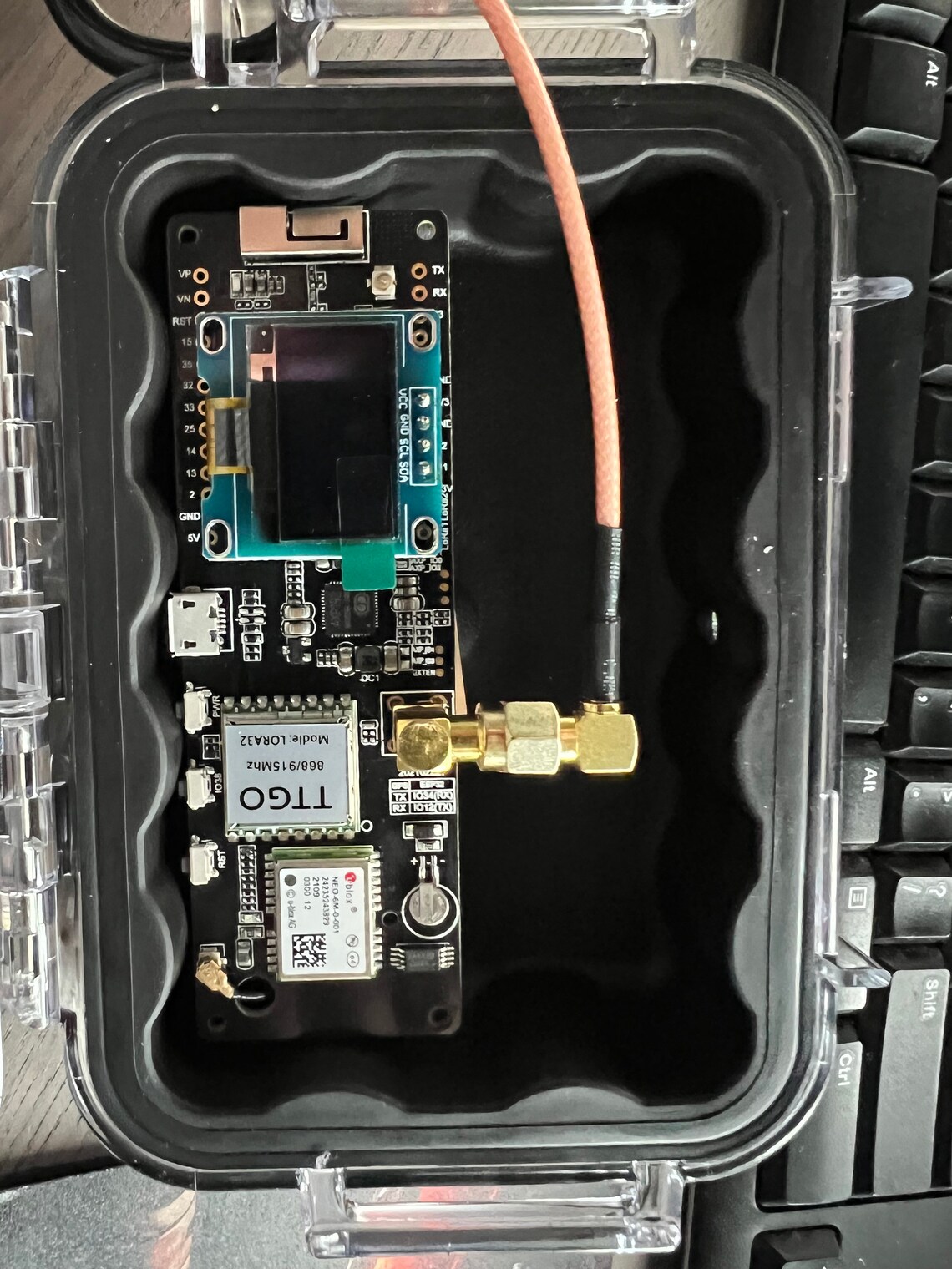 Meshtastic TTGO T-beam Board V1.2 18650 Battery Powered GPS & Lora Mesh ...