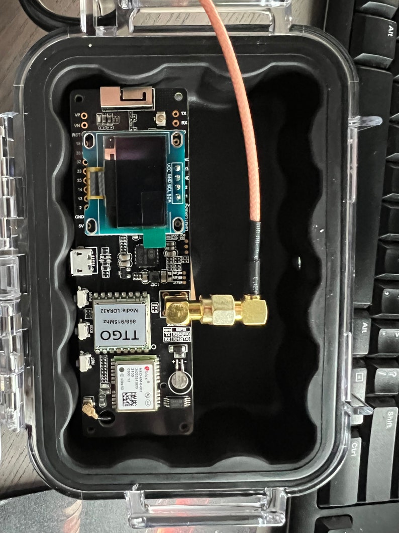 Meshtastic TTGO T-beam Board V1.2 18650 Battery Powered GPS & Lora Mesh ...