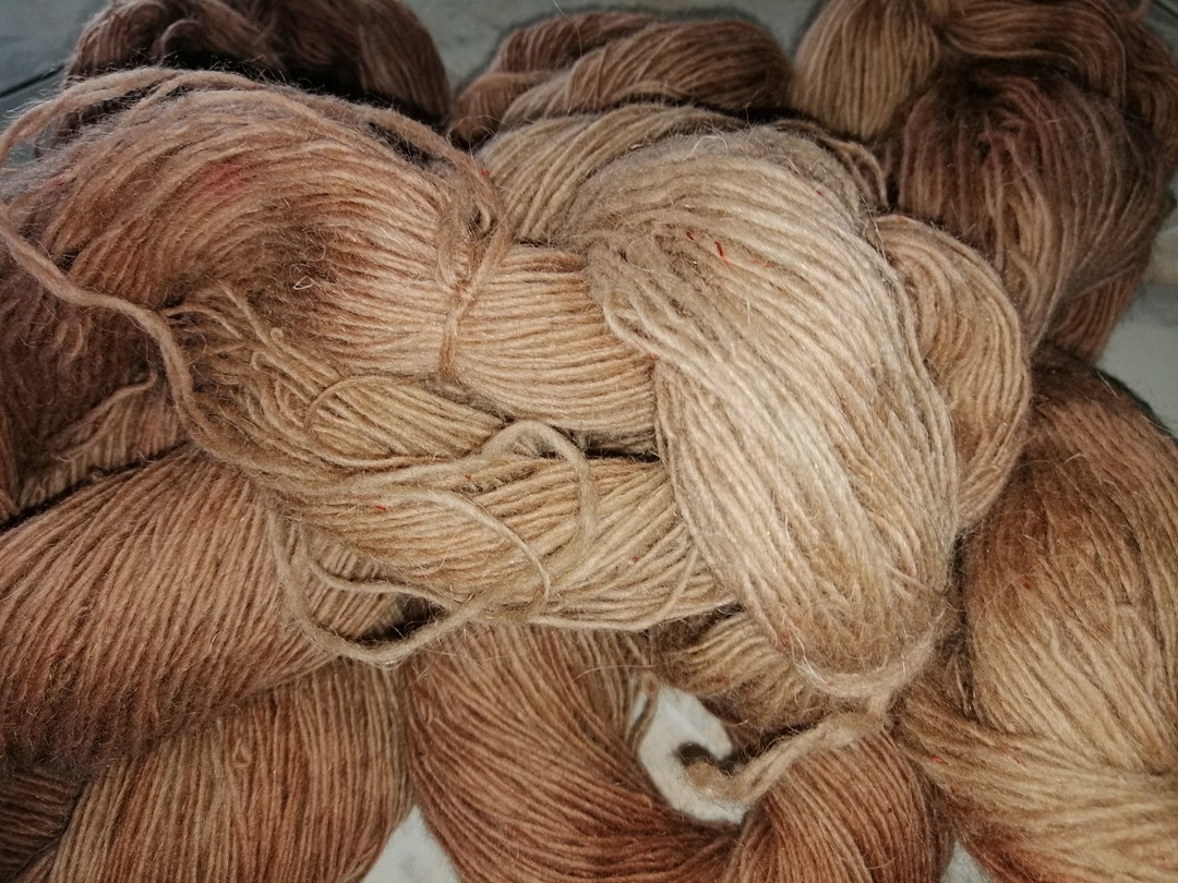 Natural Sheep Wool 100%, Hand-dyed, 53 Dag - Etsy