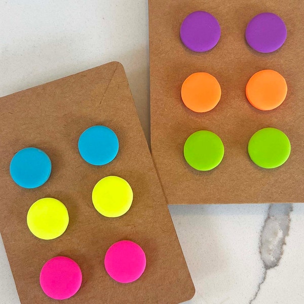 Neon Earrings - Etsy