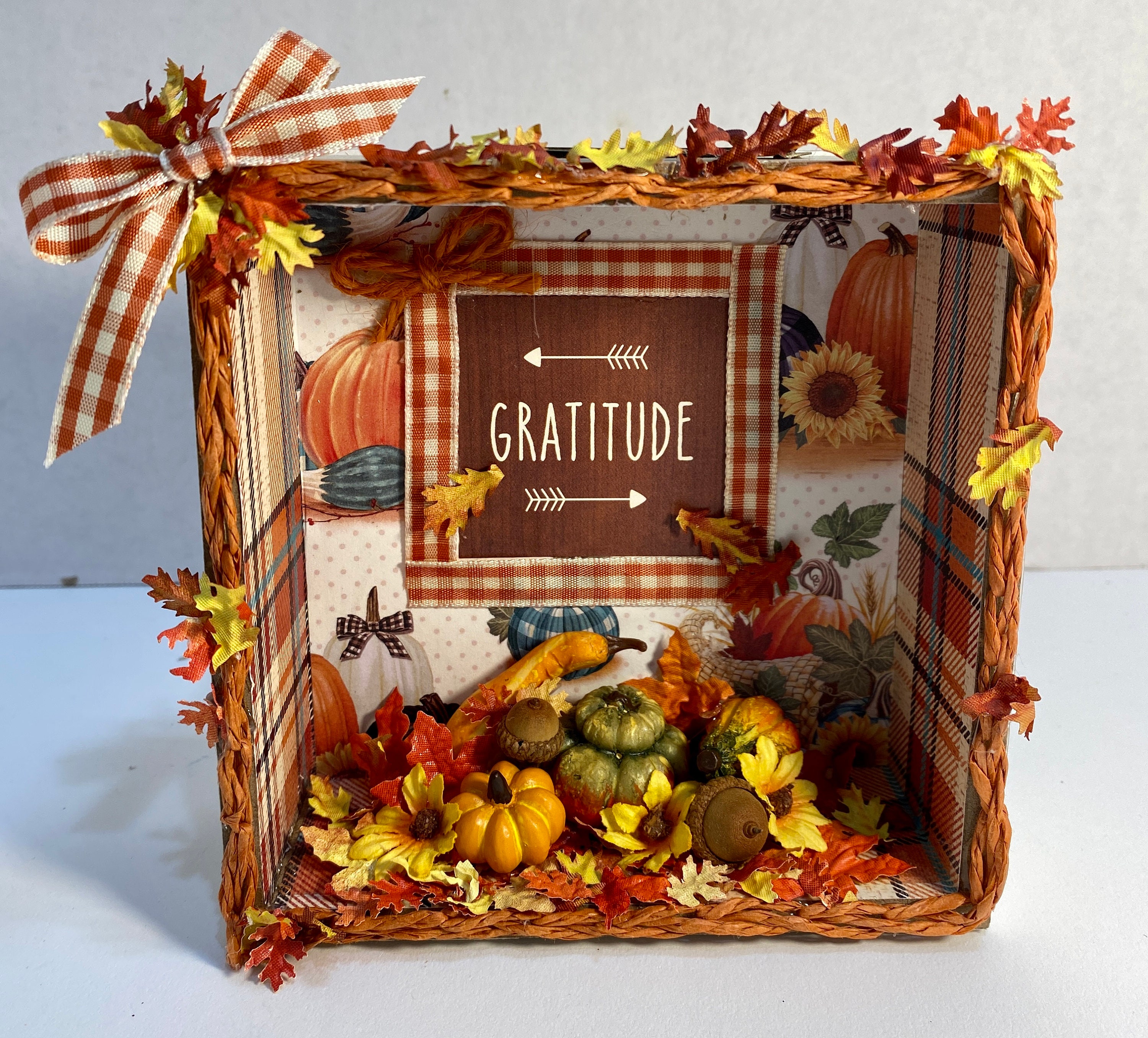 Autumn Diorama Fall Shadow Box Leaves Thanksgiving - Etsy