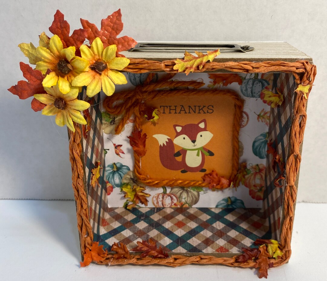Fox Autumn Fall Diorama Shadow Box Decoration - Etsy