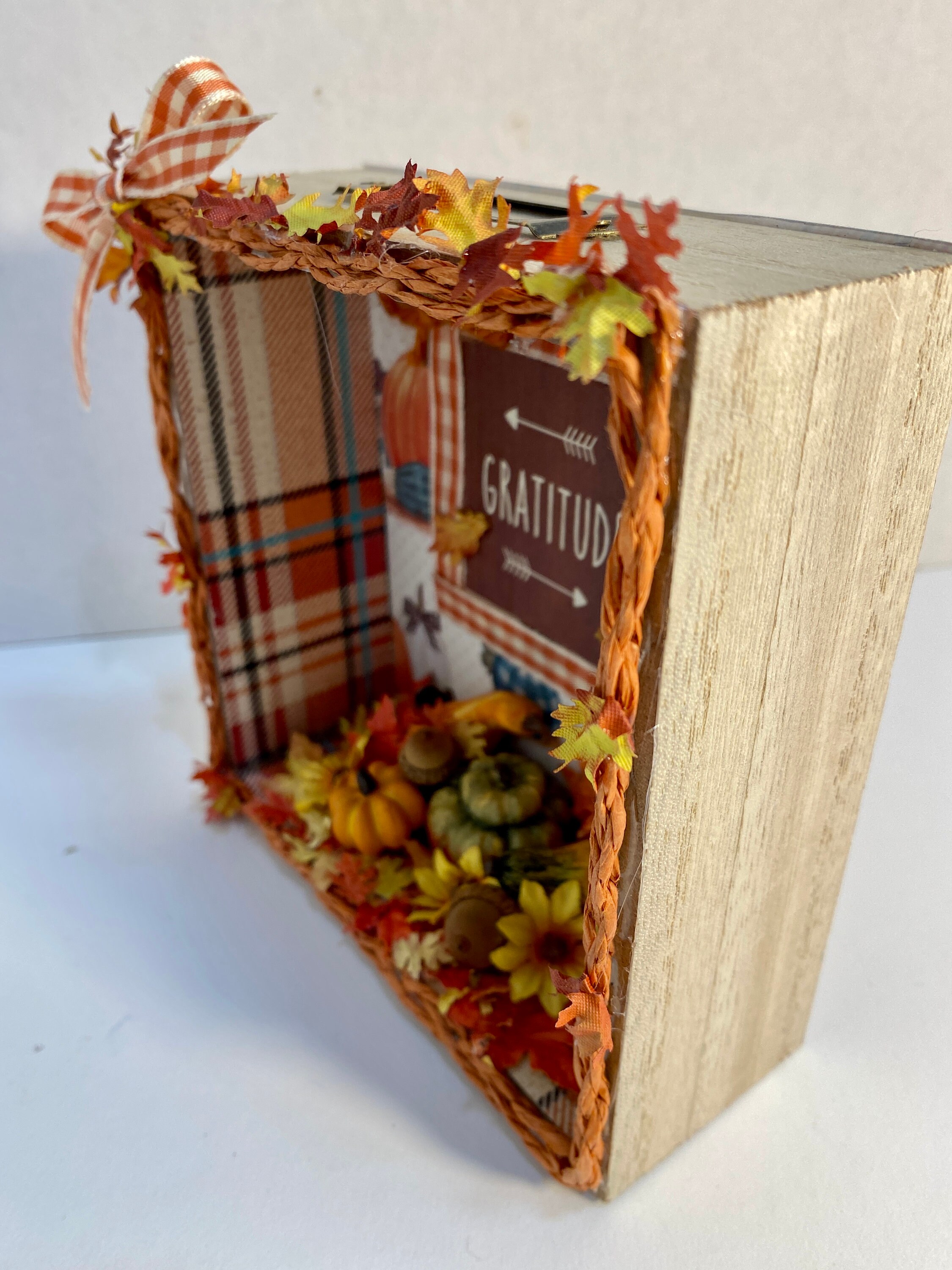 Autumn Diorama Fall Shadow Box Leaves Thanksgiving - Etsy
