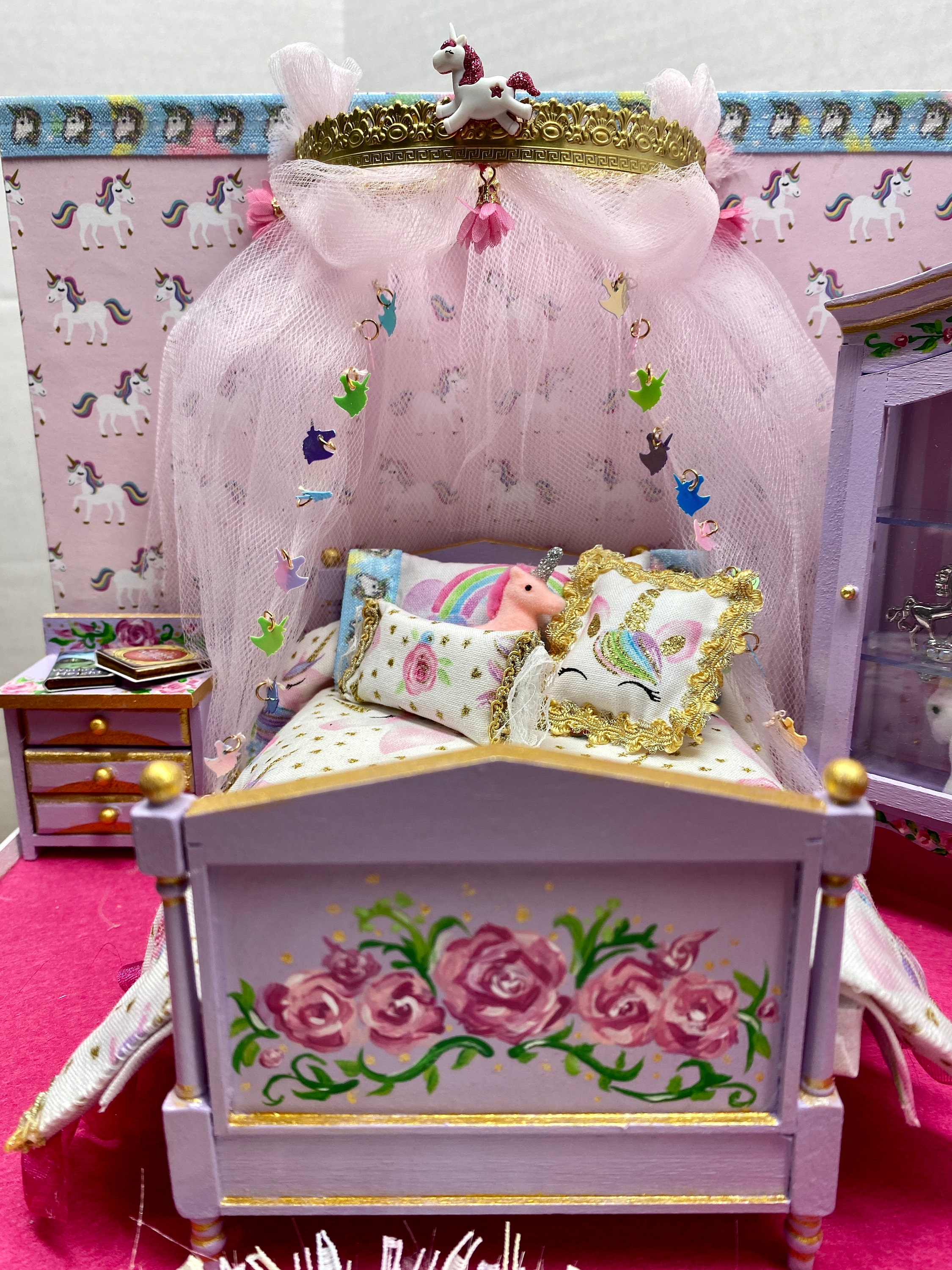 Unicorn Miniature Room Box Etsy