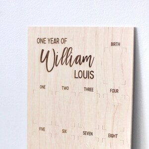 One Year of Photo Board First Birthday Decor Birthday - Etsy