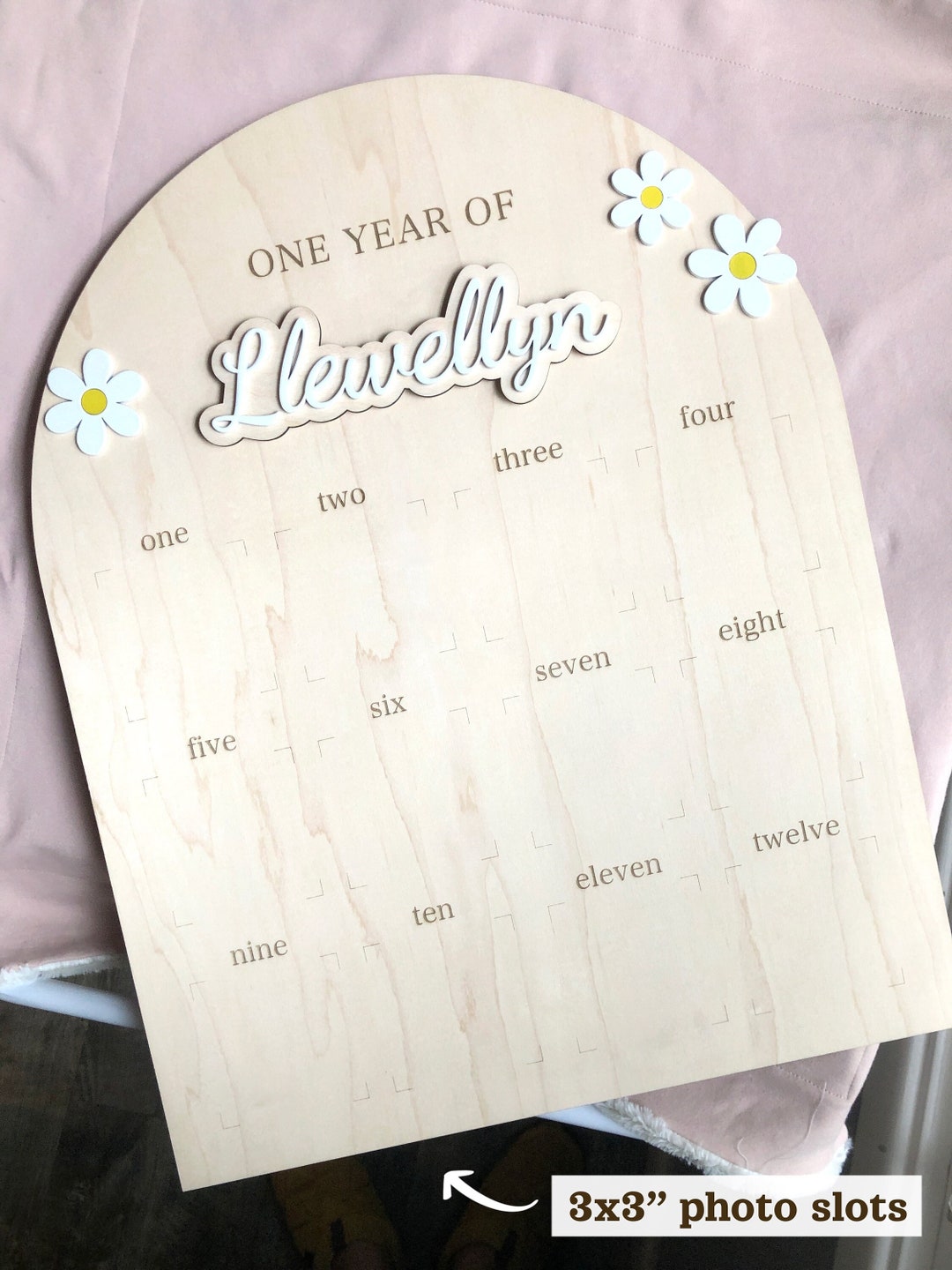 Daisy Birthday Decor Baby Board Milestone Board Baby Birthday - Etsy