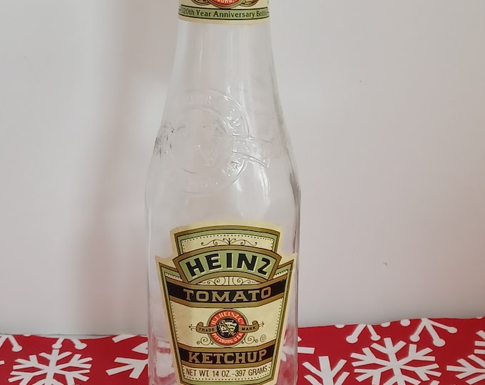 Vintage HEINZ Ketchup Anniversary Bottle 1989 Collectible Glass H J ...