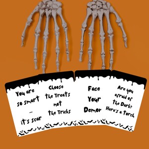 Halloween Spooky Affirmation Printable Cards - Etsy
